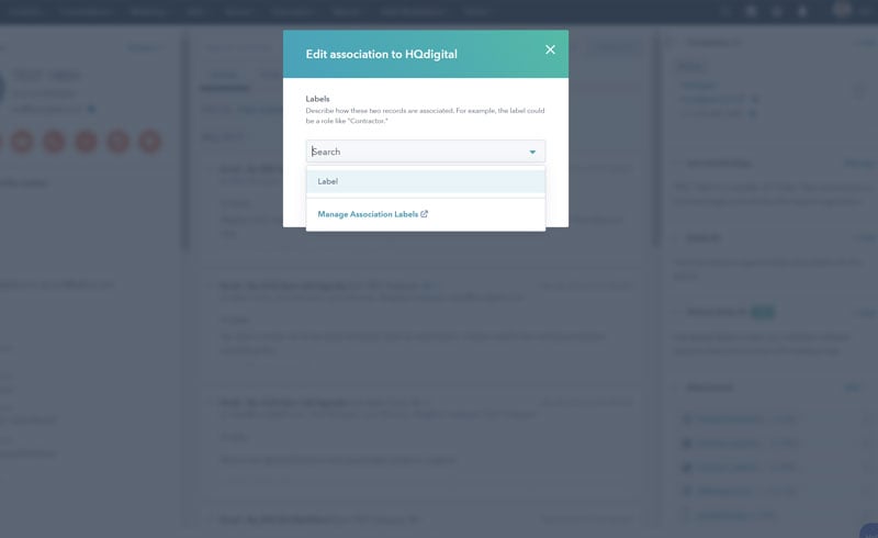Using Custom Association Labels Between Objects in HubSpot